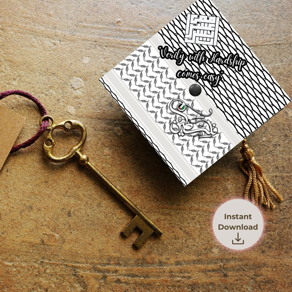 Custom Grad Cap Covers Grad Cap Topper My Success is Only by Allah ...