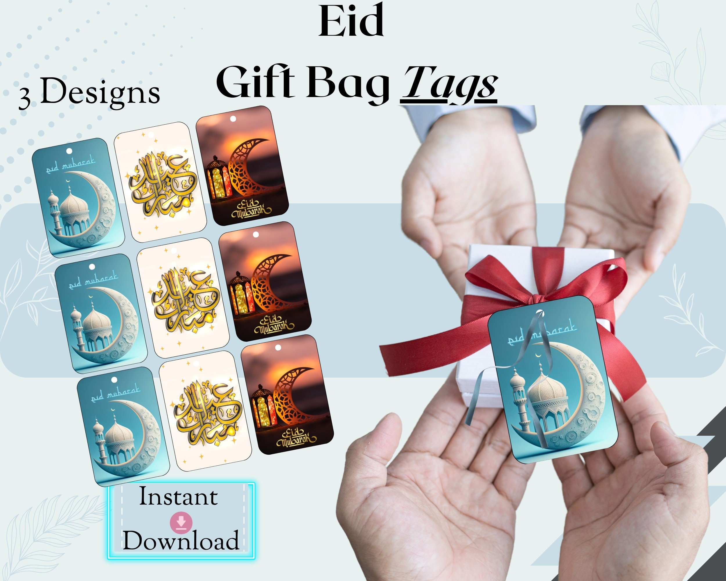 Eid Gift Tags Party Supplies Eid Fitr Favors for Eid Party Decoration ...