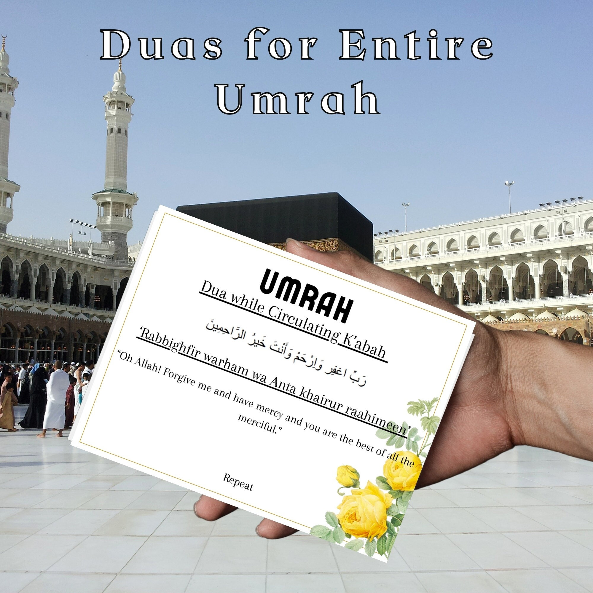 Umrah Dua Guide Step-by-step Instructions Arabic English ...