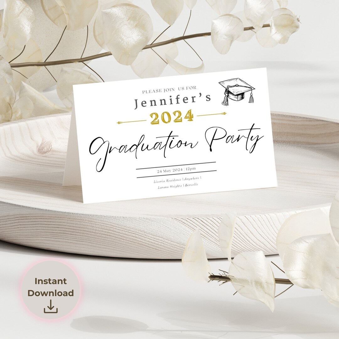 Graduation Card Insert 2024 Graduation Invitation Enclosure Party Class ...