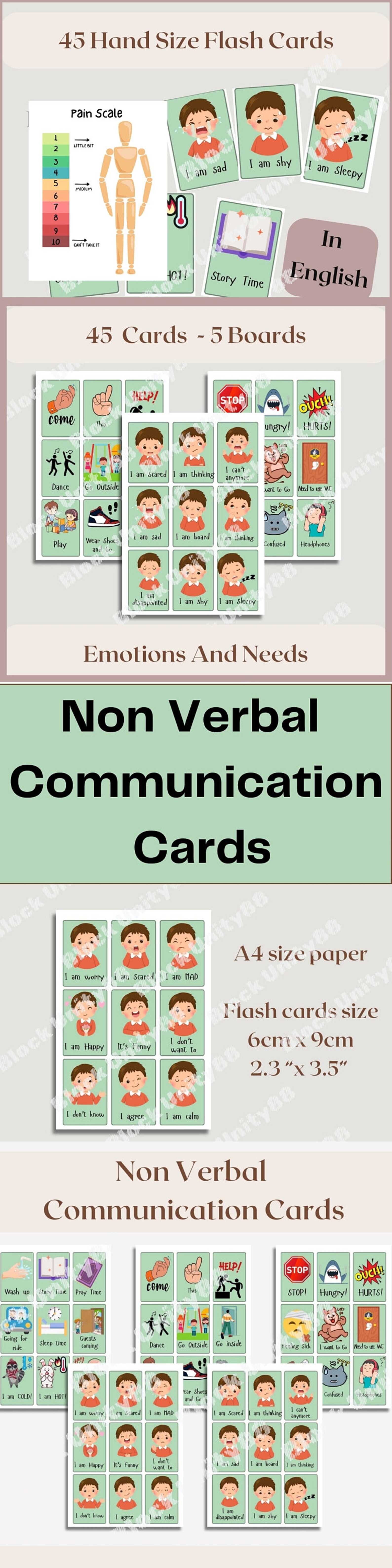 Non Verbal Communication Flashcards Autism Resources Kids Speech ...