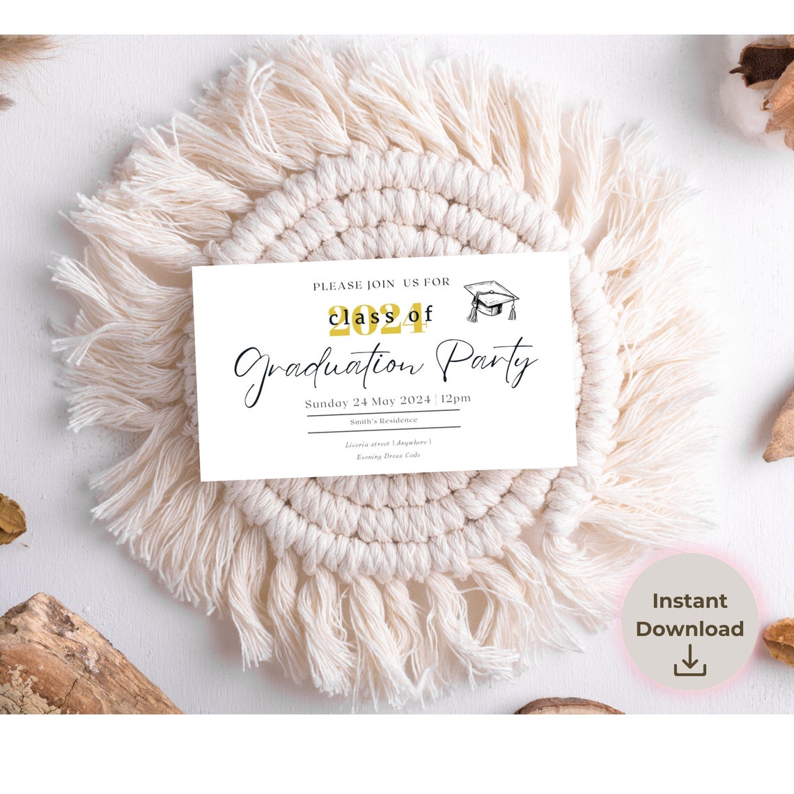 Graduation Card Insert 2024 Graduation Invitation Enclosure Party Class ...