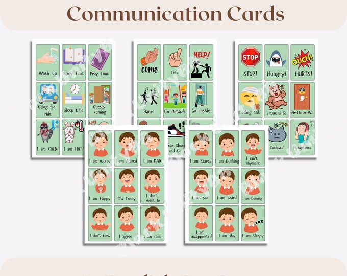 AAC Communication Board for Non Verbal Autism, Communication Book or ...
