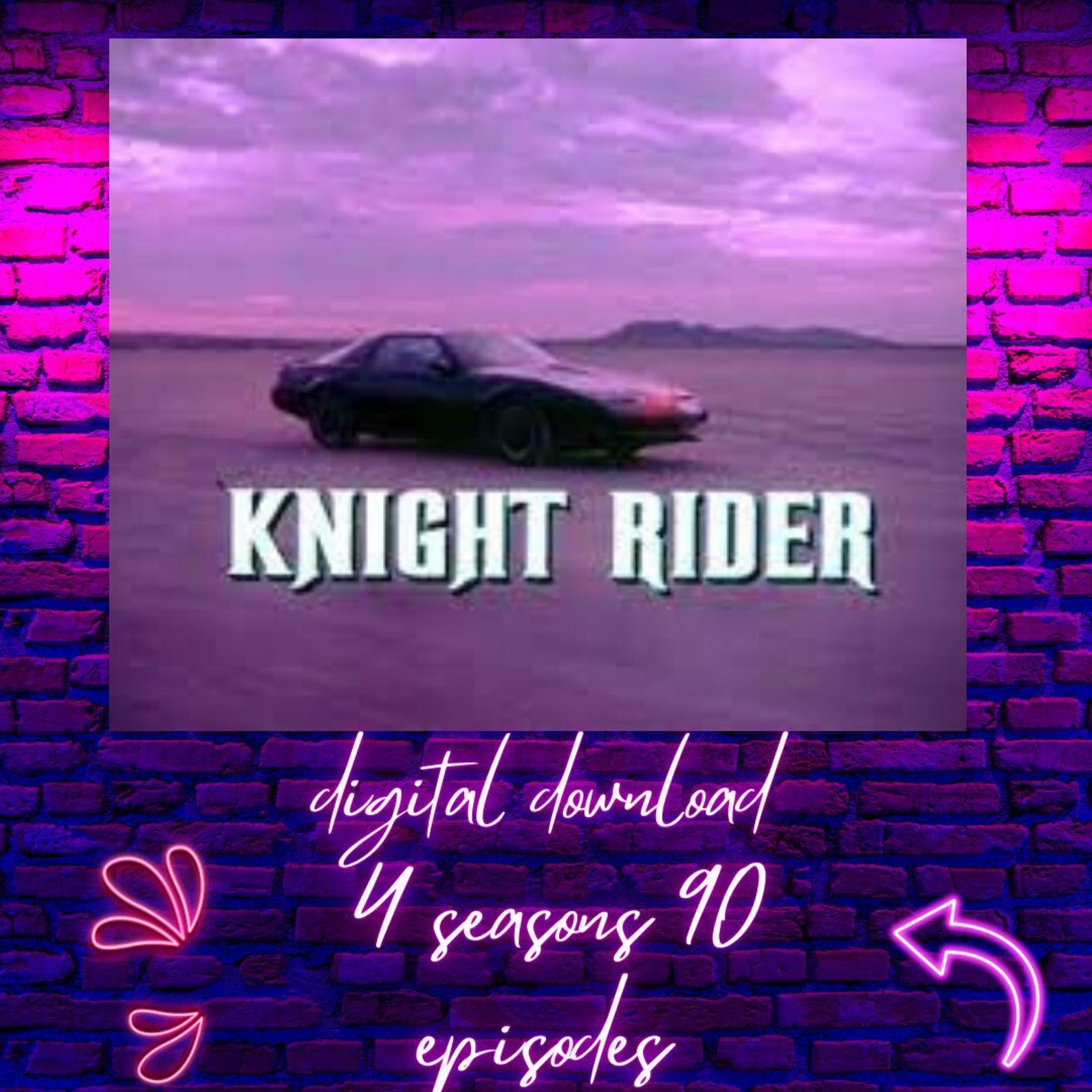 Knight Rider Complete TV Series, Digital Download , Old TV Series - Etsy