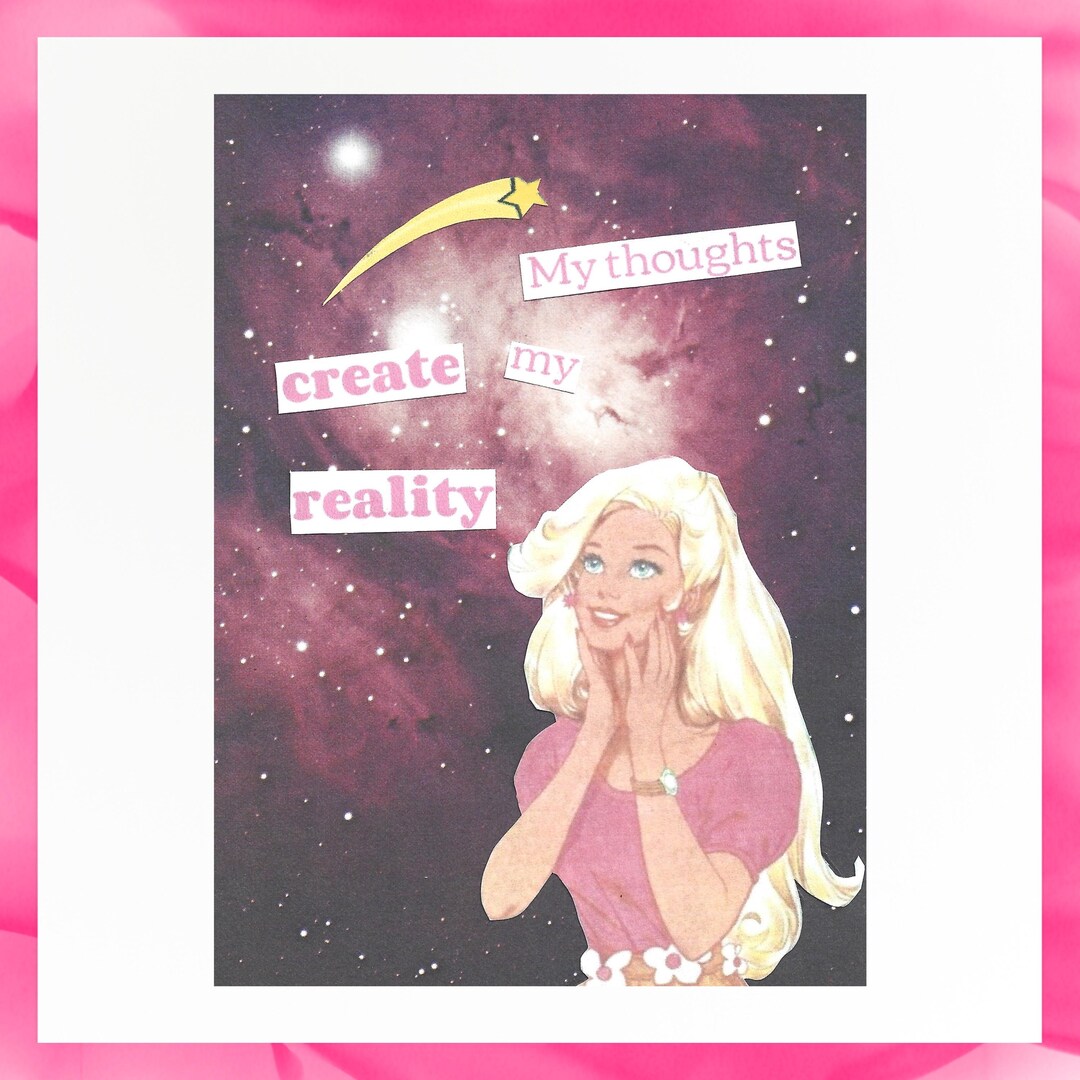 Barbie Sticker | Manifestation | Hand-cut Art | Feminist Art | Handmade ...