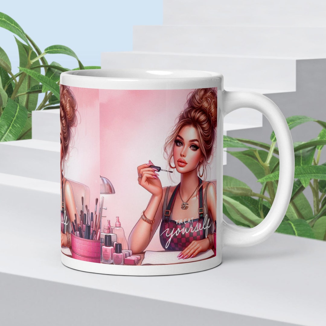 Pretty Mugs for Girls Birthday Gift Nail Tech Art Mugs for Woman ...