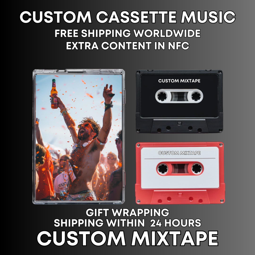 Personalized Cassette Gift for Music Lovers - Custom Tracklist - Etsy
