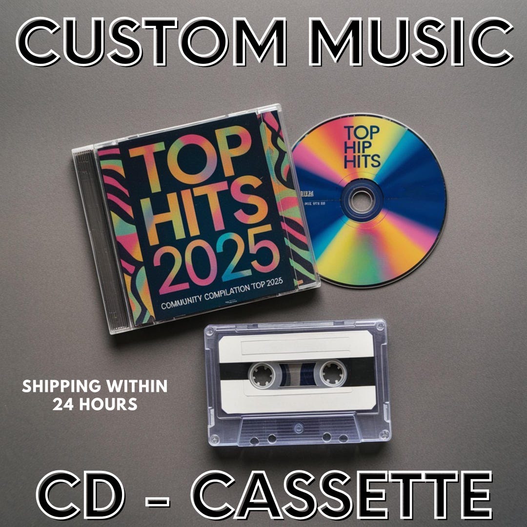Retro Playlist – Custom CD or Cassette – Analog Music – Collector ...
