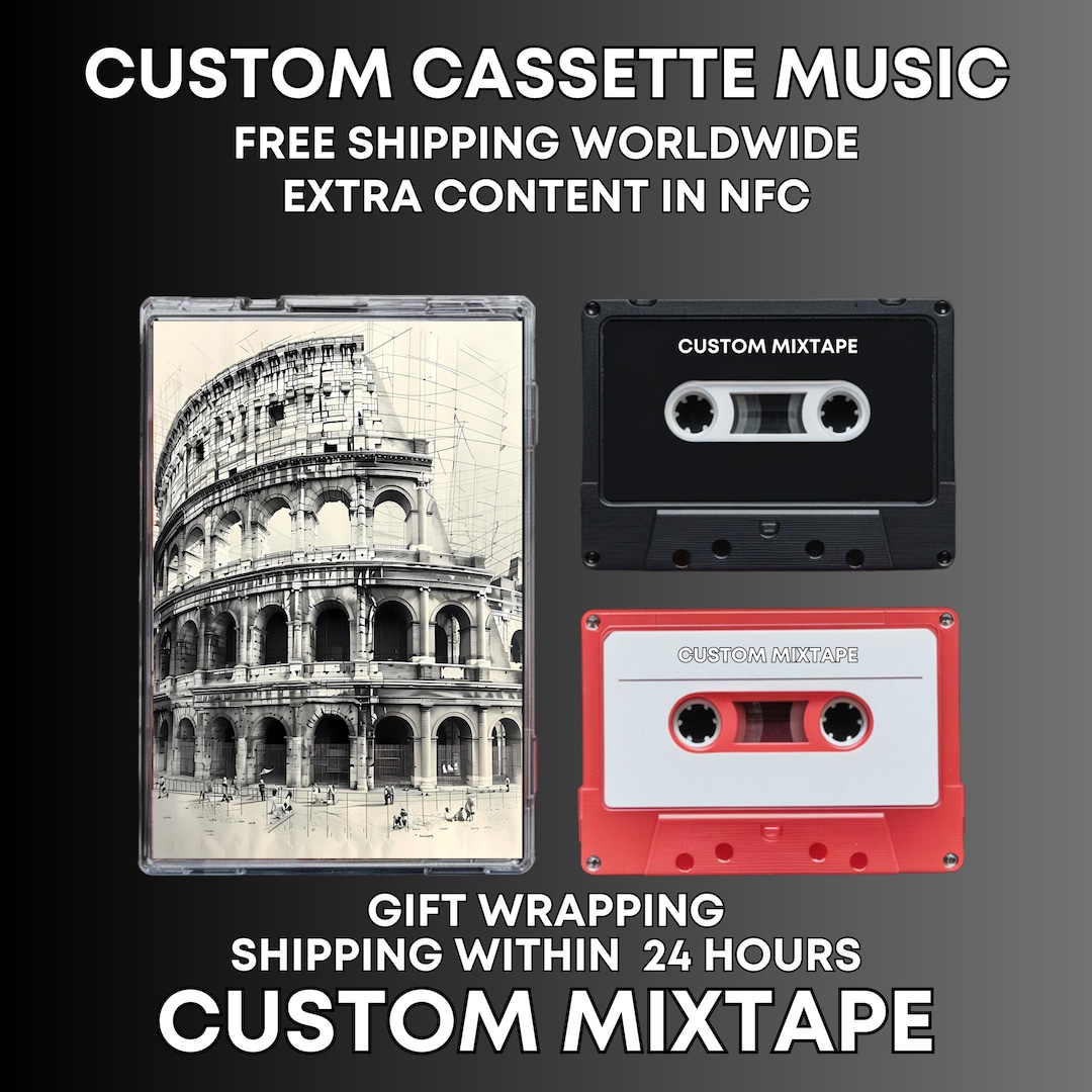 Custom Cassette Mixtape Fully Customized Covers Create Your Own Mixtape ...