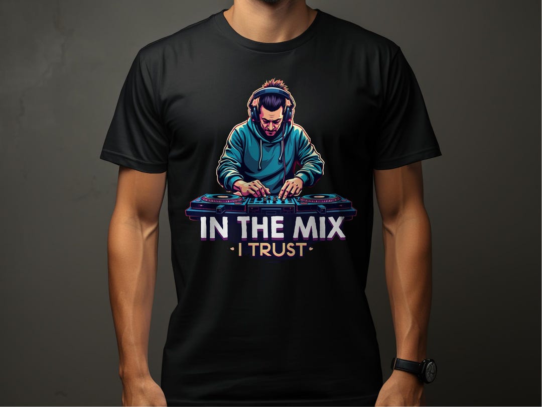 Custom DJ T-shirt With Headphones Design and Name Personalization ...