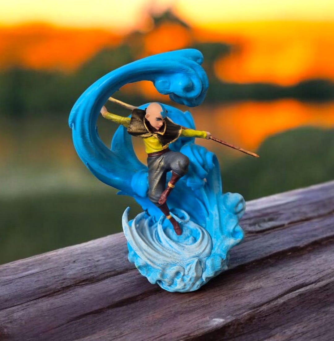 Aang Figure - Avatar Aang Handmade Statue, Collectible Figure" 16cm - Etsy