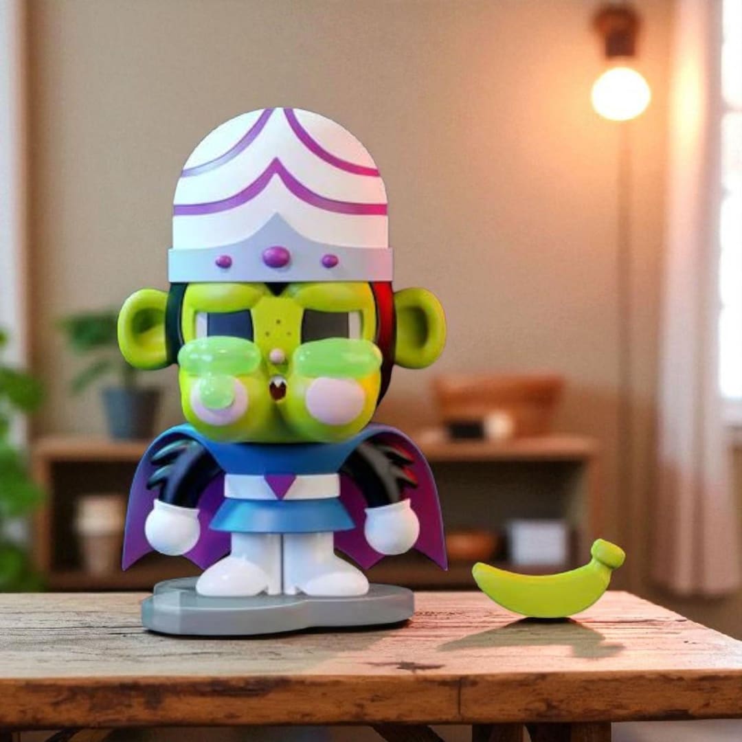 Mojo Jojo Figure ,villain Statue ,handmade Collectible ,16cm - Etsy