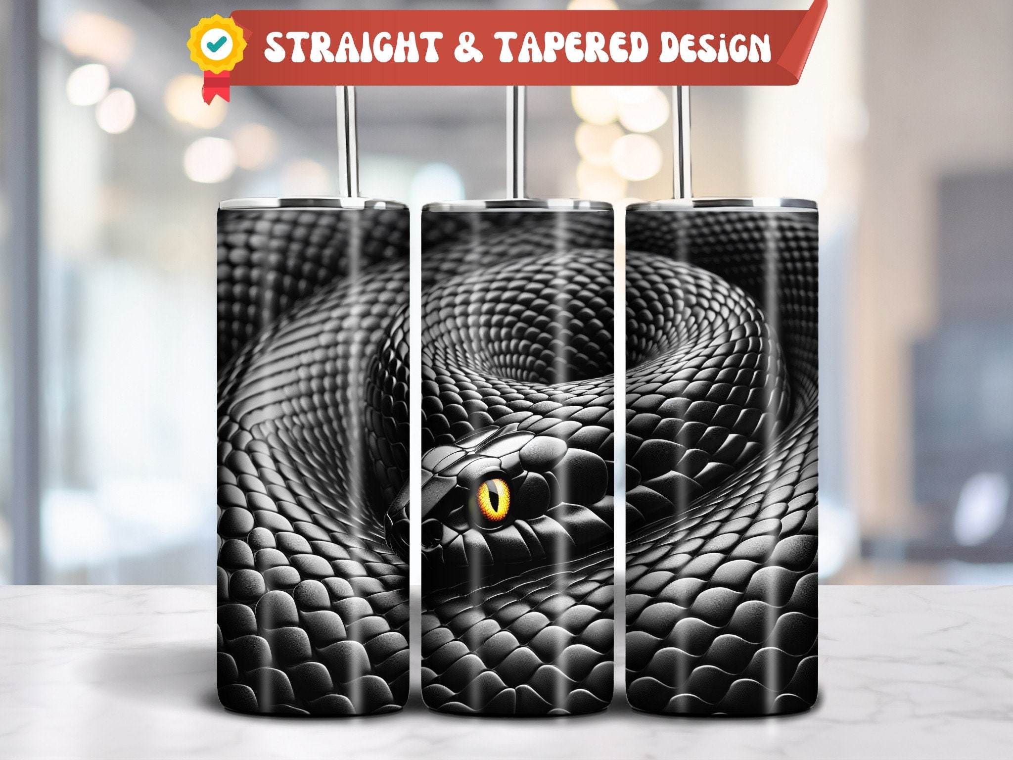 Black Snake Tumbler Wrap, Snake Tumbler PNG, 20 Oz Tumbler Wrap Gifts ...