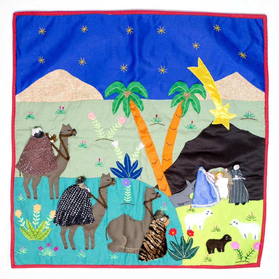 Vintage Handmade Peruvian Nativity Wall Hanging Wall Art - Etsy