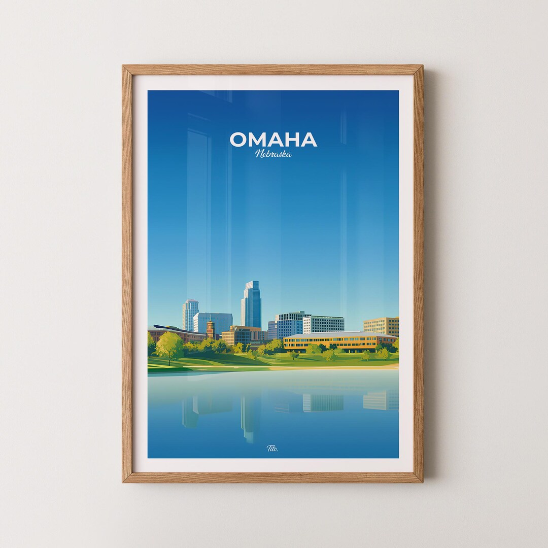 OMAHA Poster, Omaha Travel Poster, Omaha Art Print, Omaha Wall Art ...