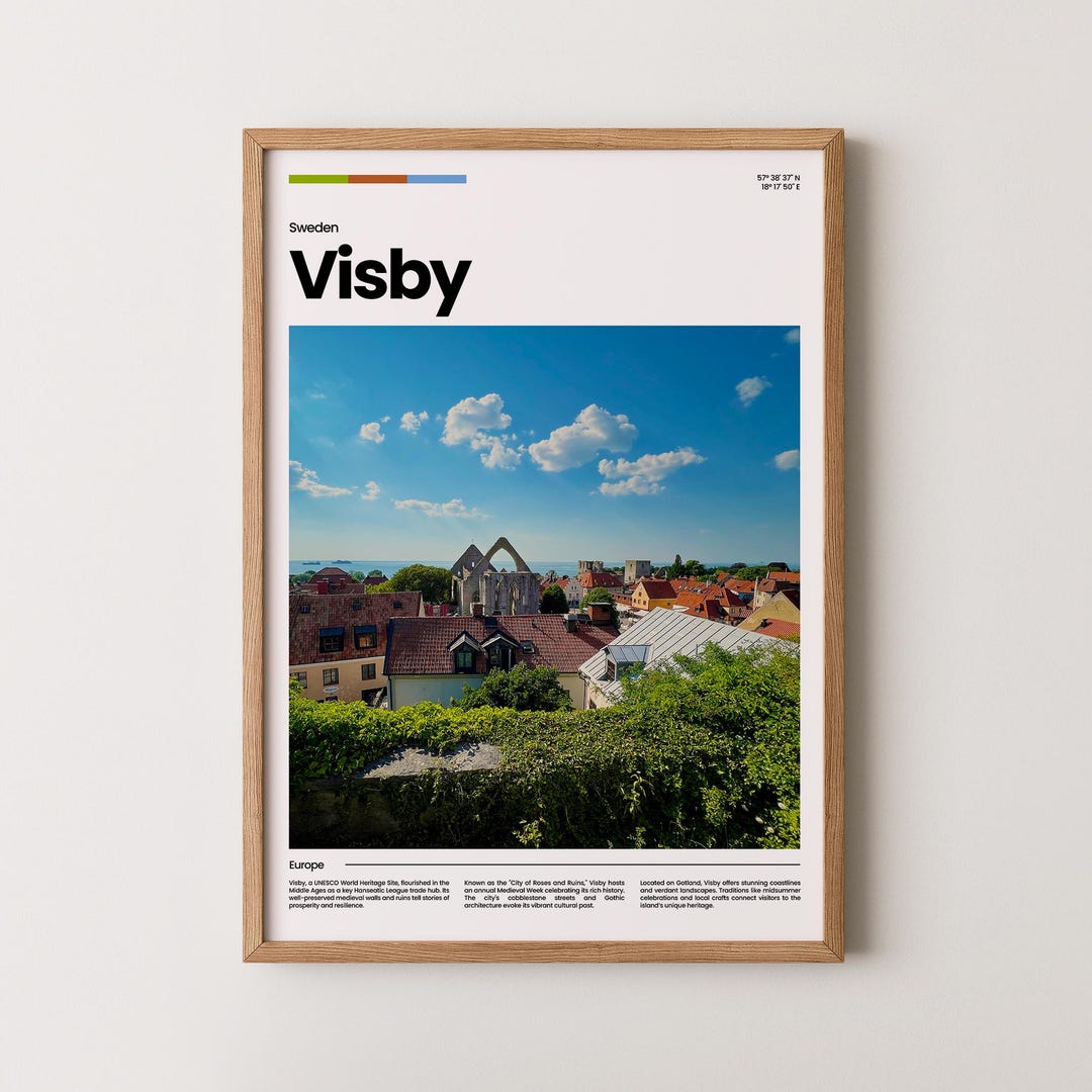 Visby Poster, Visby Print, Visby Photo, Visby Art, Sweden Poster ...