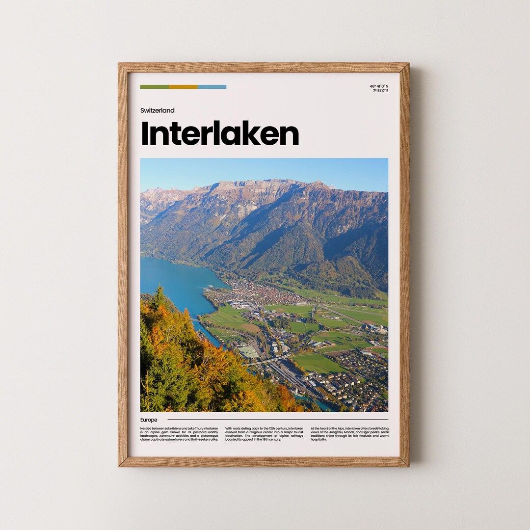 Interlaken Poster, Interlaken Print, Interlaken Photo, Interlaken Art ...