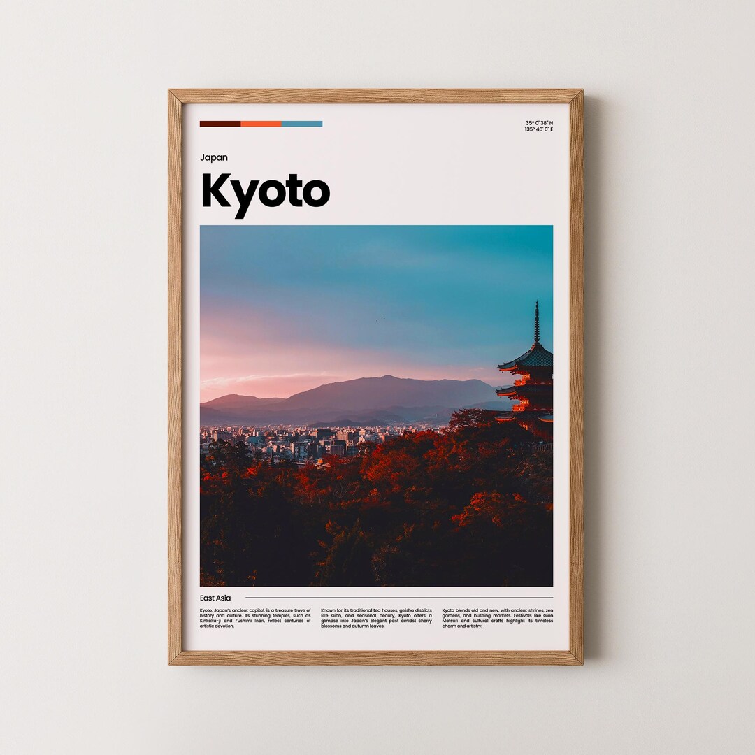Kyoto Poster, Kyoto Print, Kyoto Photo, Kyoto Art, Japan Poster, Japan ...