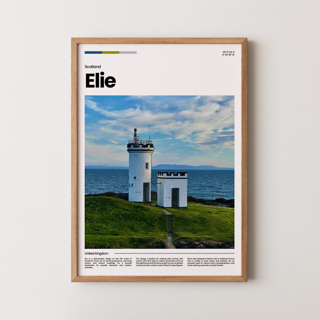 Elie Poster, Elie Print, Elie Photo, Elie Art, Scotland Poster ...
