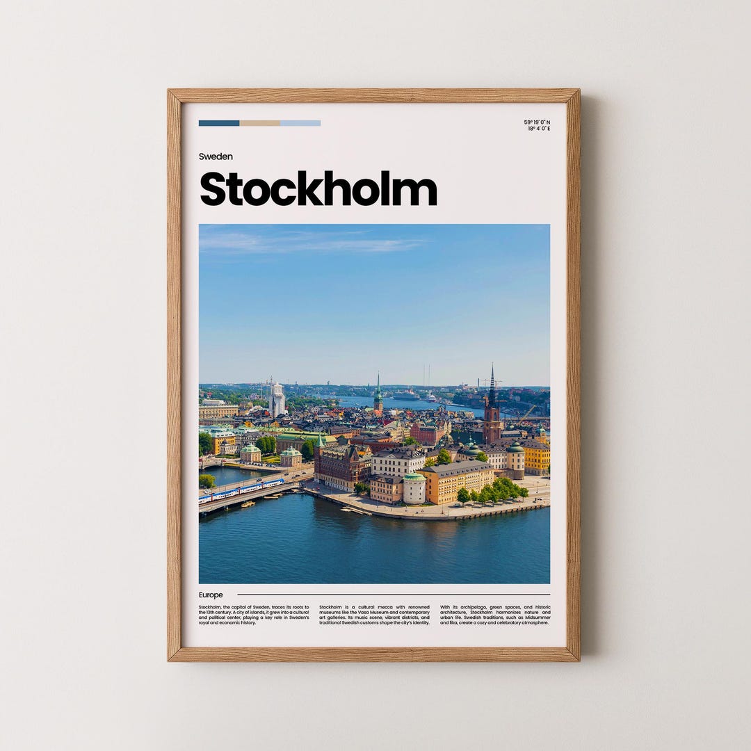 Stockholm Poster, Stockholm Print, Stockholm Photo, Stockholm Art ...