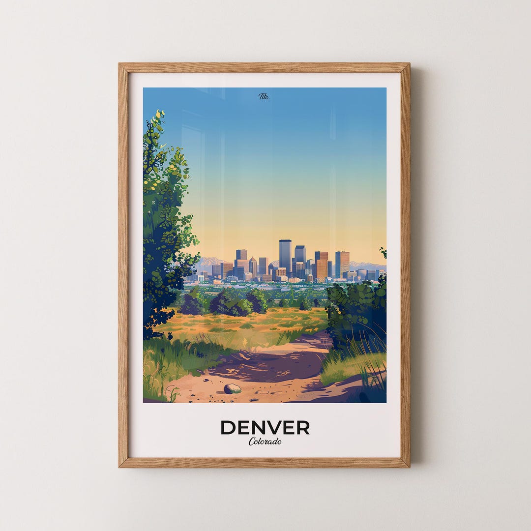 DENVER Poster, Denver Travel Poster, Denver Art Print, Denver Wall Art ...