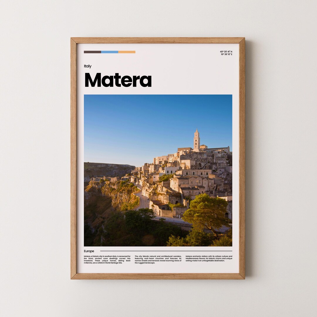 Matera Poster, Matera Print, Matera Photo, Matera Art, Italy Poster ...