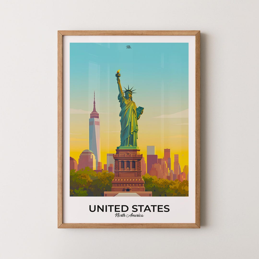UNITED STATES Poster, United States Travel Poster, United States Art ...