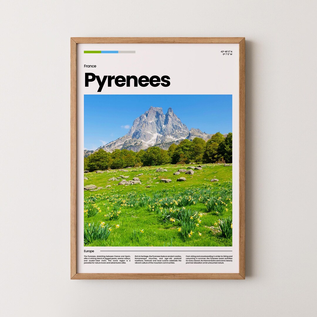 Pyrenees Poster, Pyrenees Print, Pyrenees Photo, Pyrenees Art, France ...