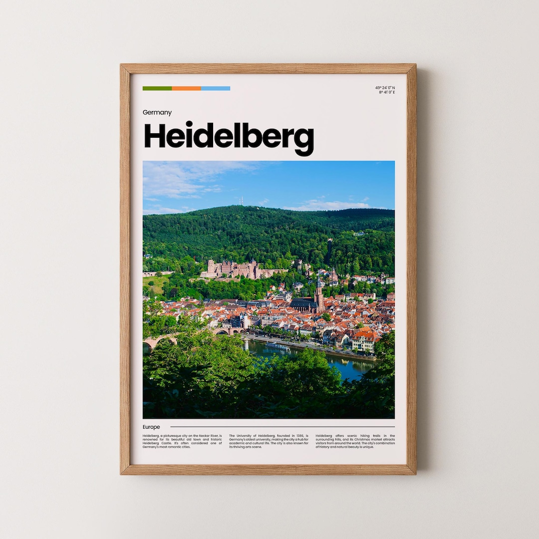 Heidelberg Poster, Heidelberg Print, Heidelberg Photo, Heidelberg Art ...