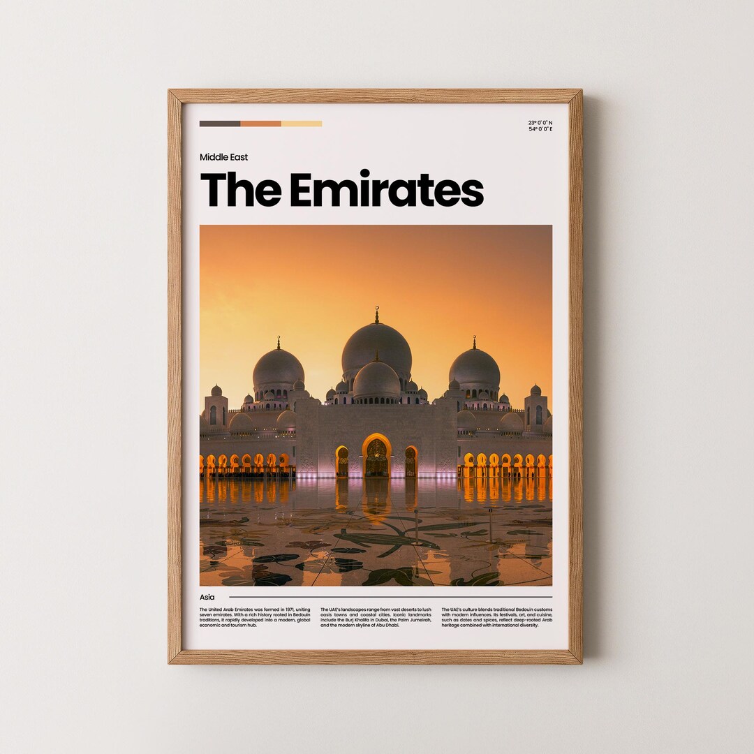Emirates Poster, Emirates Print, Emirates Photo, Emirates Art, Asia ...