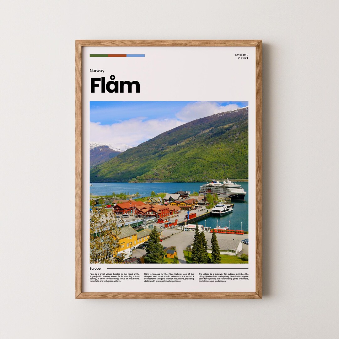 Flåm Poster, Flåm Print, Flåm Photo, Flåm Art, Norway Poster, Norway ...