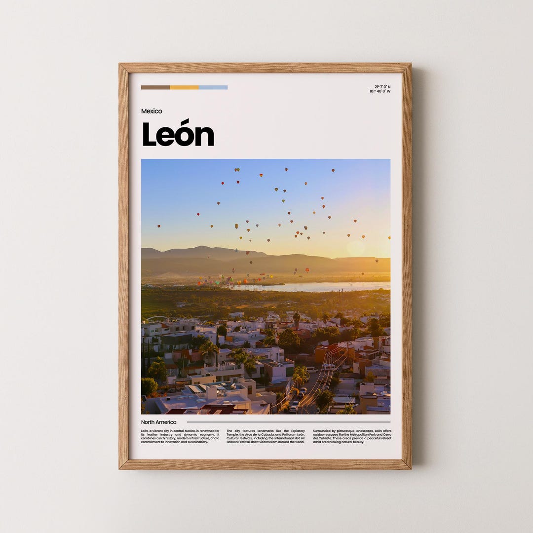 León Poster, León Print, León Photo, León Art, Mexico Poster, Mexico ...