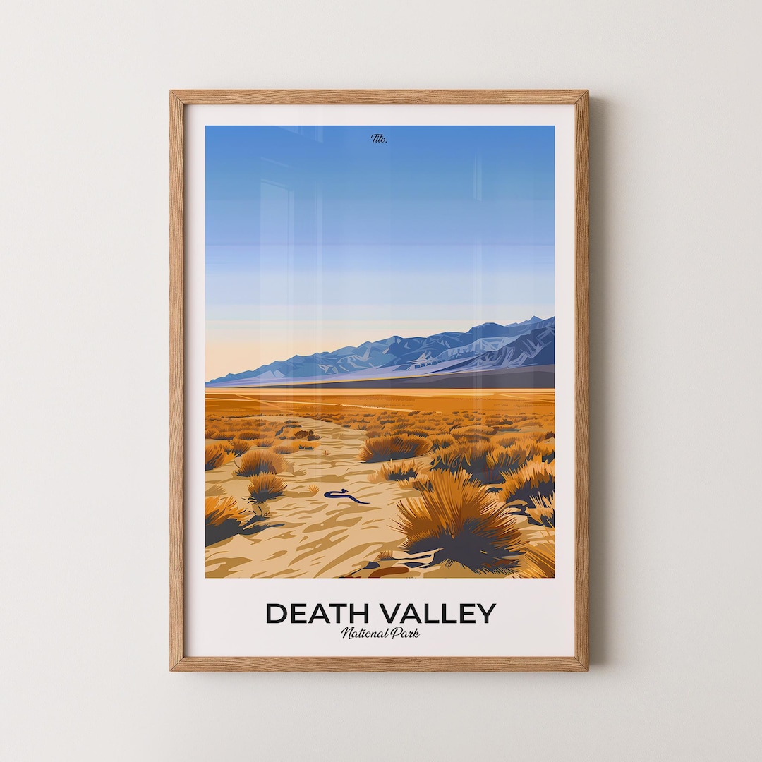 DEATH VALLEY Poster, Death Valley Travel Poster, Death Valley Art Print ...