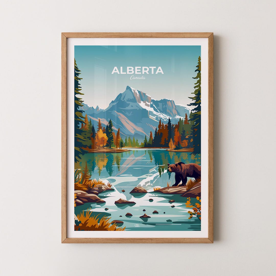 ALBERTA Poster, Alberta Travel Poster, Alberta Art Print, Alberta Wall ...