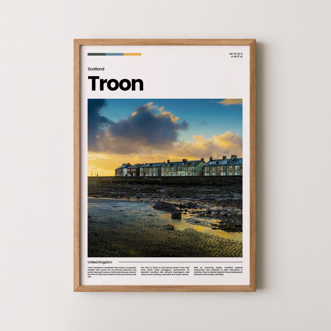 Troon Poster, Troon Print, Troon Photo, Troon Art, Scotland Poster ...