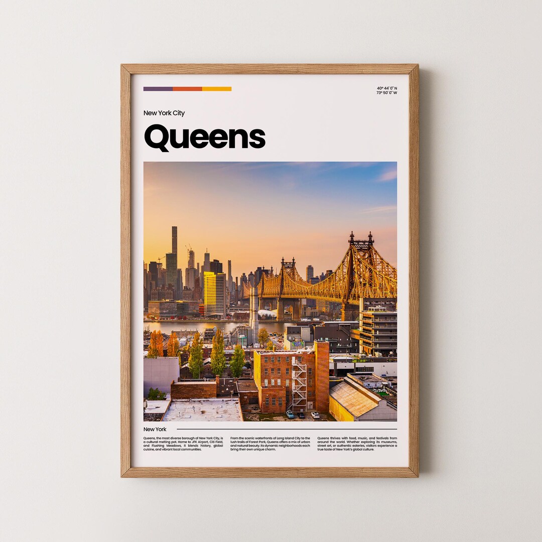 Queens Poster, Queens Print, Queens Photo, Queens Art, New York Poster ...