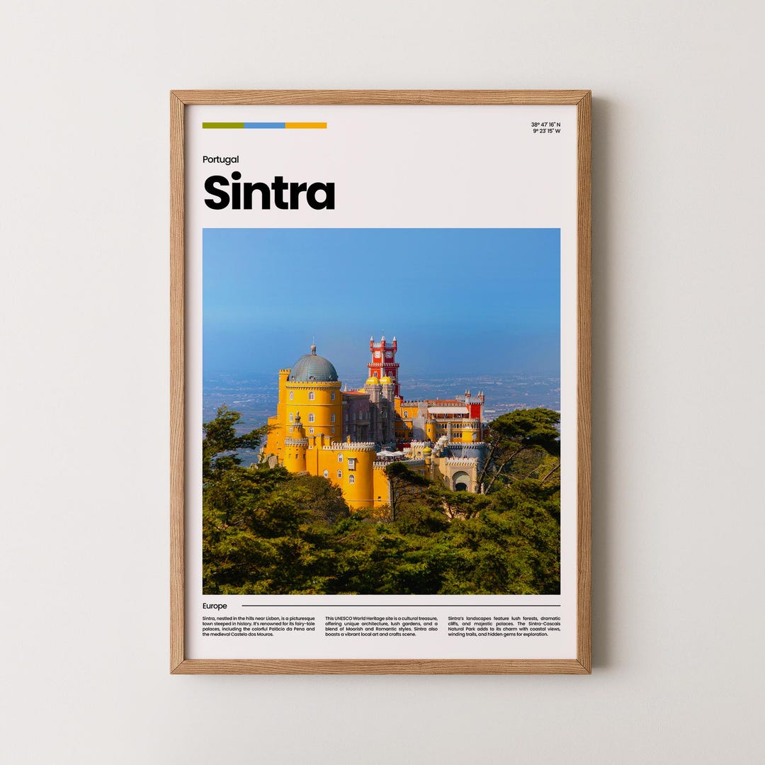 Sintra Poster, Sintra Print, Sintra Photo, Sintra Art, Portugal Poster ...