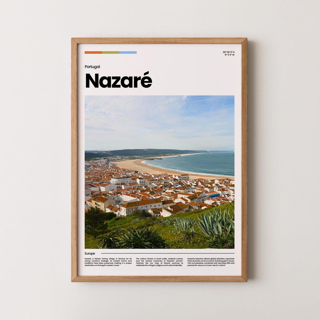 Nazaré Poster, Nazaré Print, Nazaré Photo, Nazaré Art, Portugal Poster ...