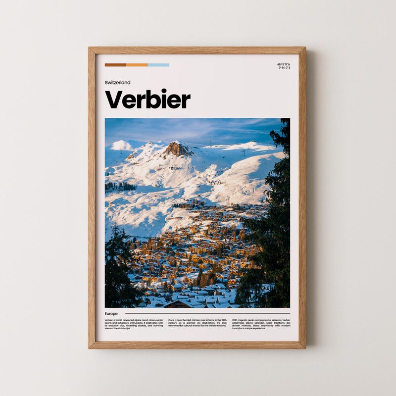 Verbier Poster - Etsy