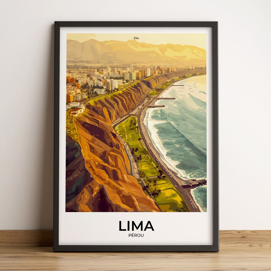 Affiche de LIMA Affiche de voyage Lima Impression d'art Lima Poster ...