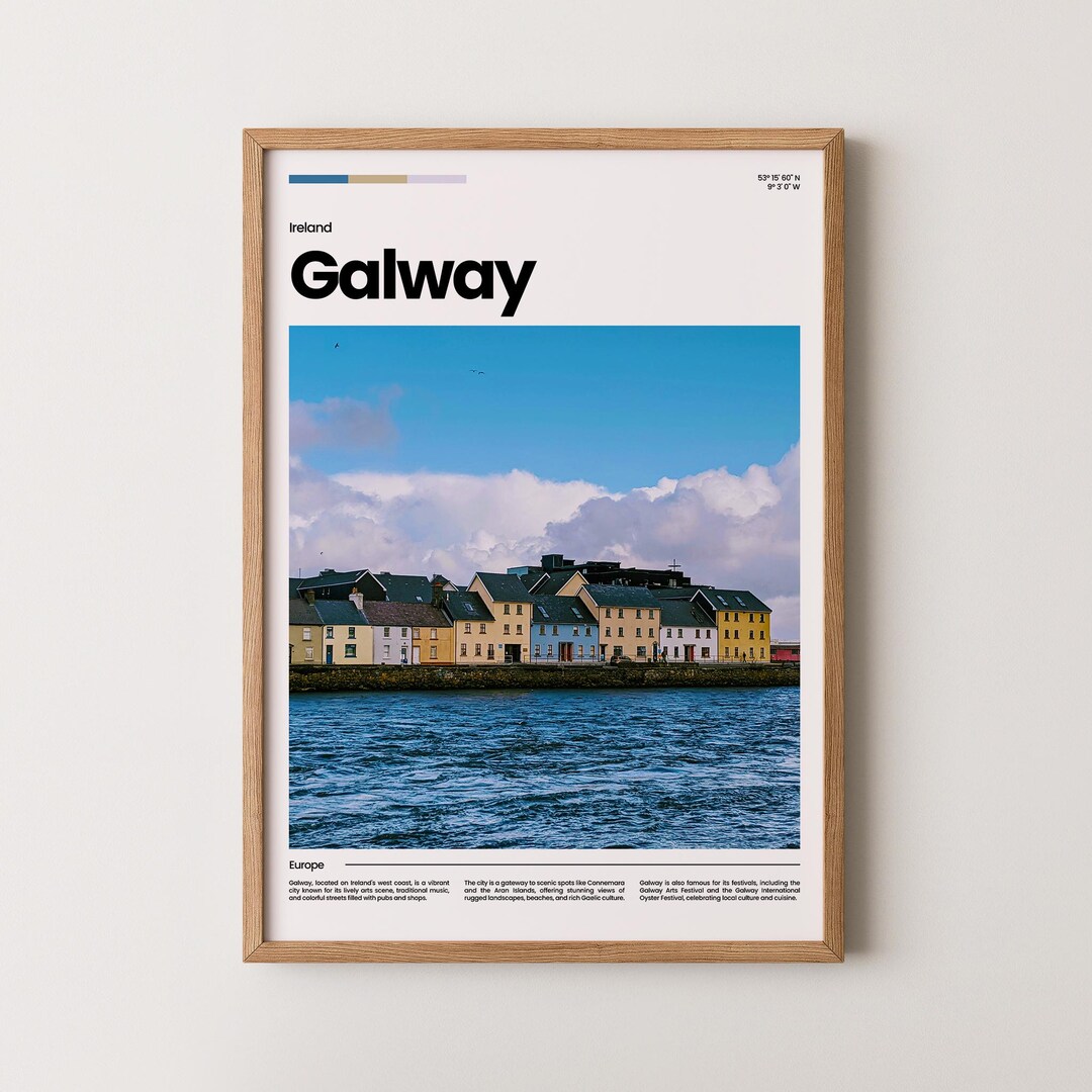 Galway Poster, Galway Print, Galway Photo, Galway Art, Ireland Poster ...