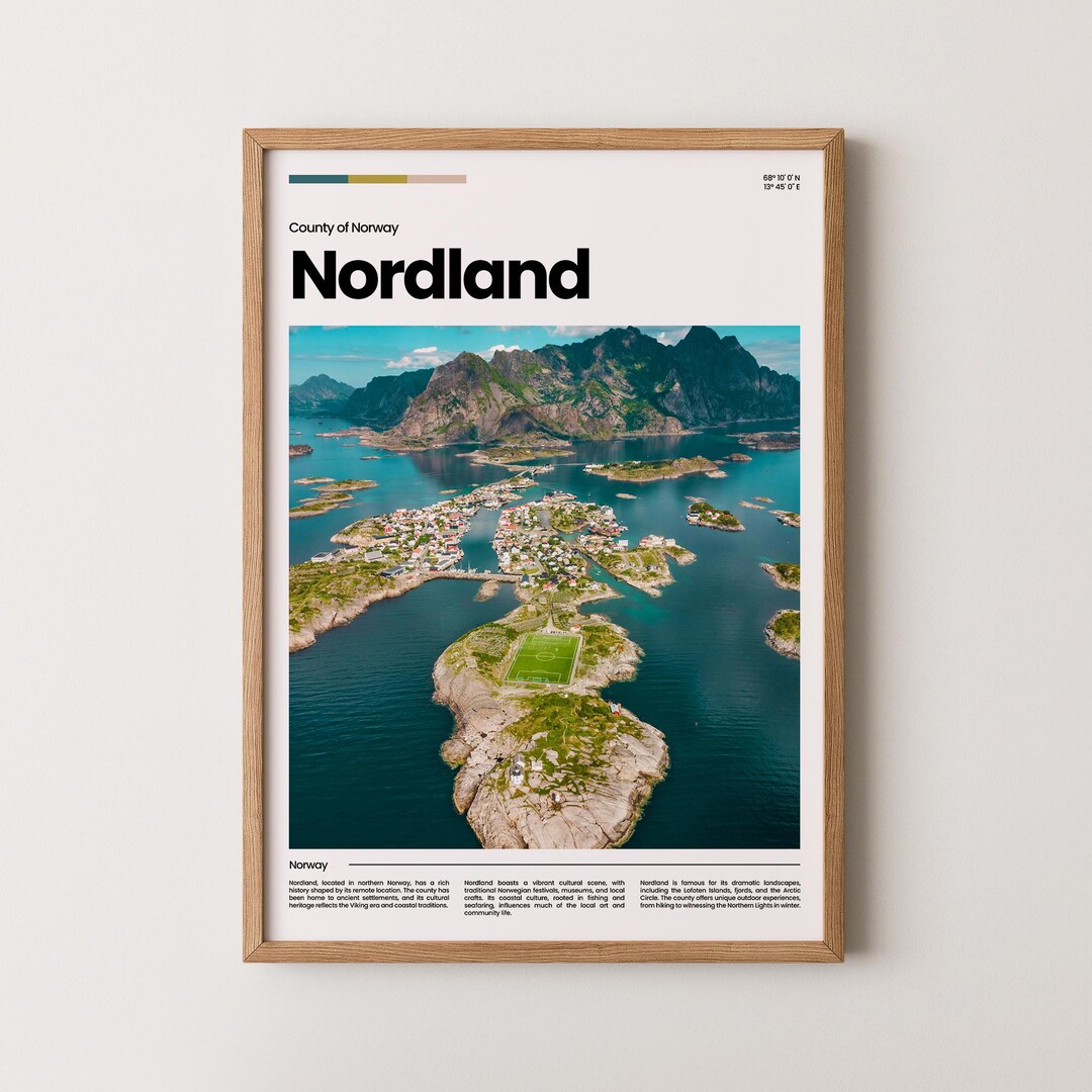 Nordland Poster, Nordland Print, Nordland Photo, Nordland Art, Norway ...