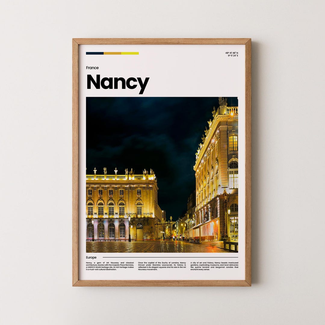 Nancy Poster, Nancy Print, Nancy Photo, Nancy Art, France Poster ...