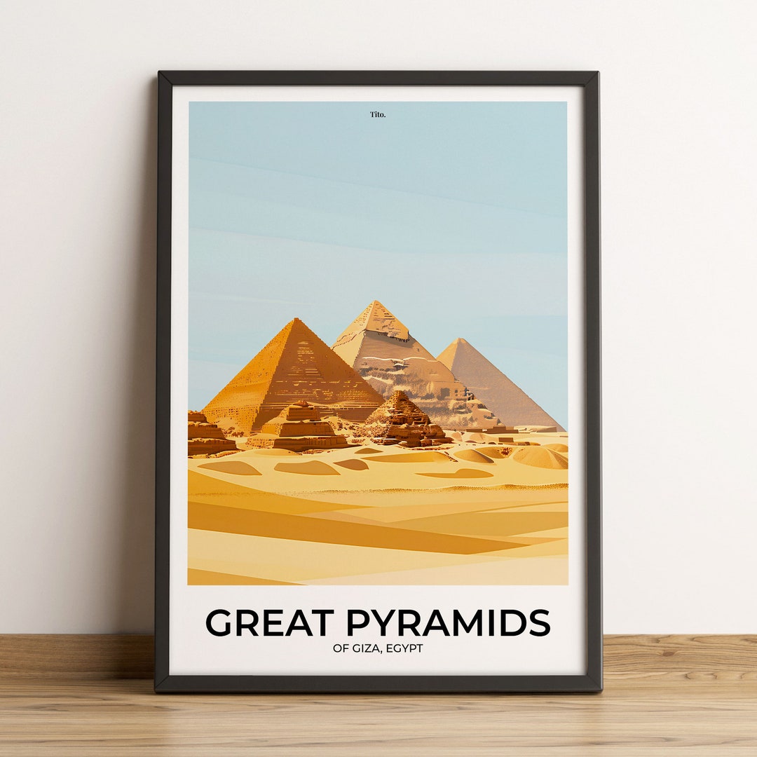 GIZA Poster Giza Travel Poster Giza Art Print Giza Vintage Travel ...