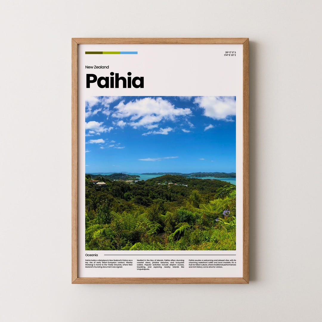 Paihia Poster, Paihia Print, Paihia Photo, Paihia Art, New Zealand Poster, New Zealand Print ...