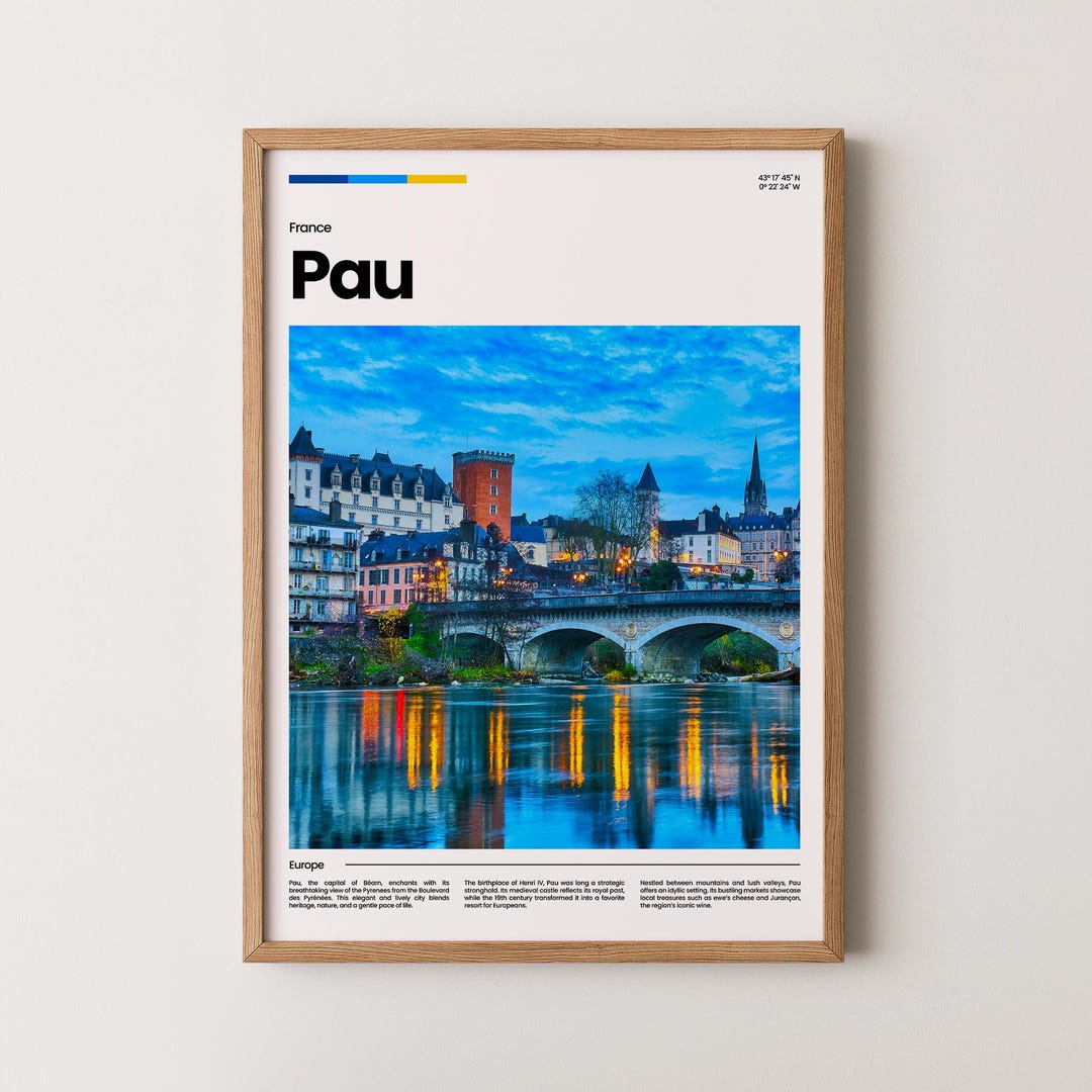 Pau Poster, Pau Print, Pau Photo, Pau Art, France Poster, France Print ...