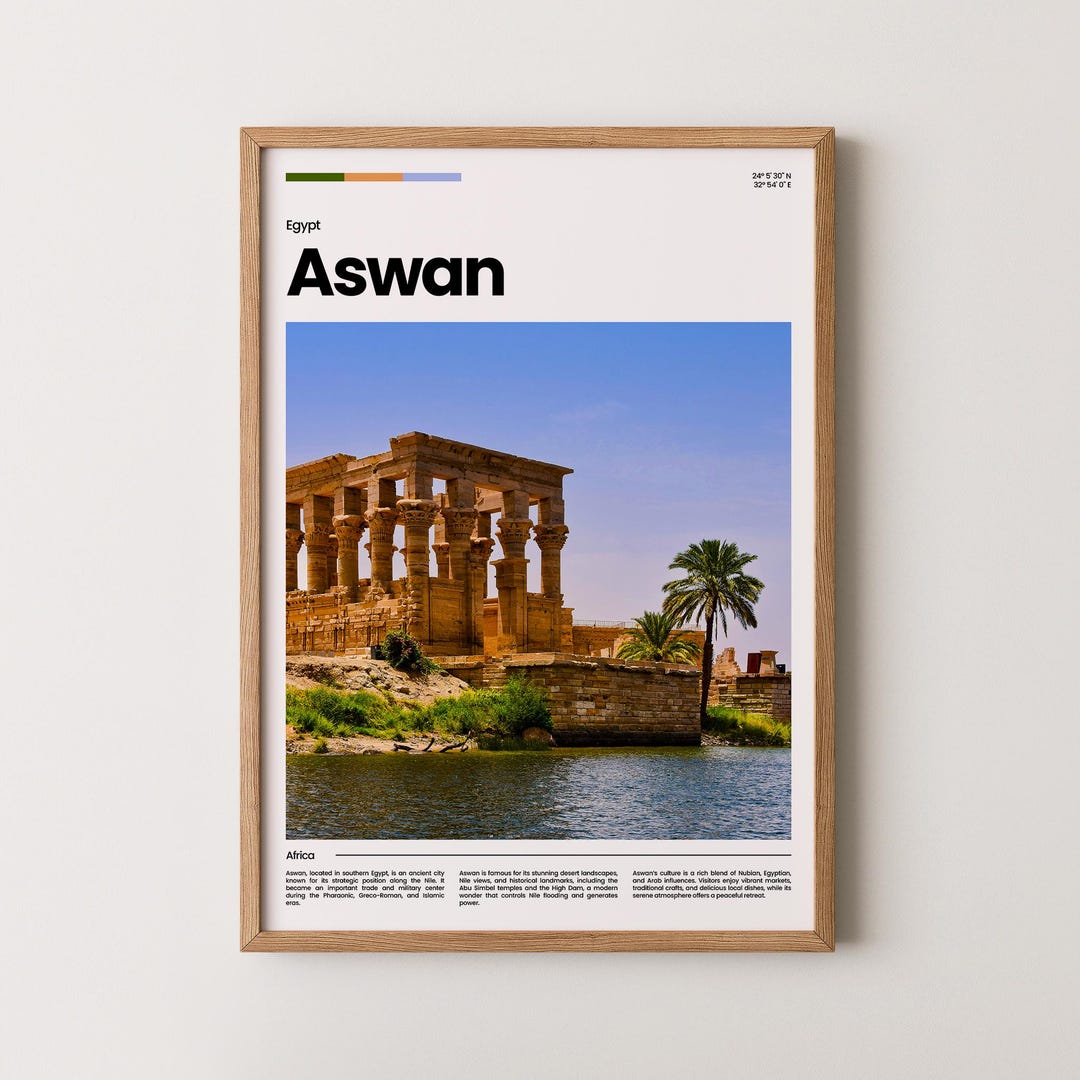 Aswan Poster, Aswan Print, Aswan Photo, Aswan Art, Egypt Poster, Egypt ...