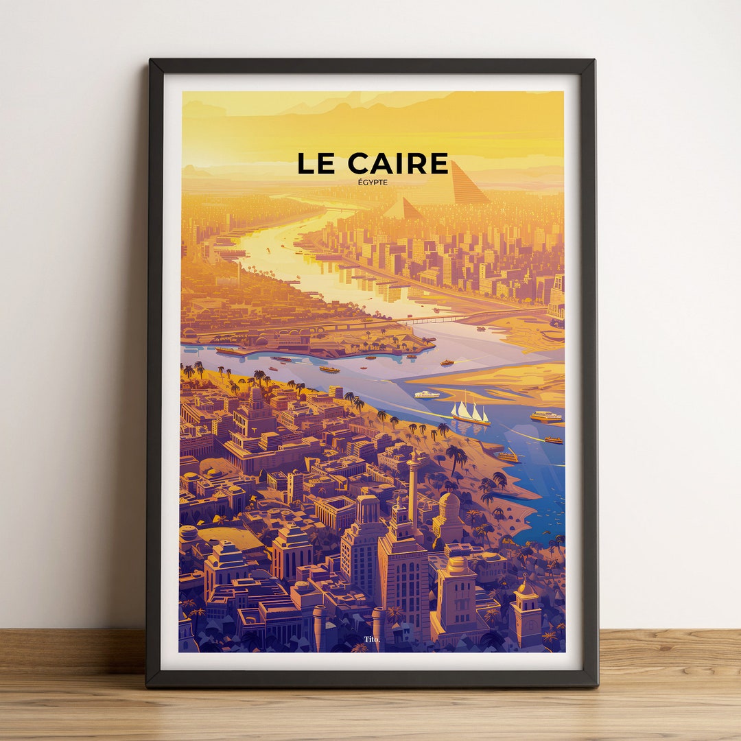 CAIRO Poster Cairo Travel Poster Cairo Art Print Cairo Poster Cairo in ...