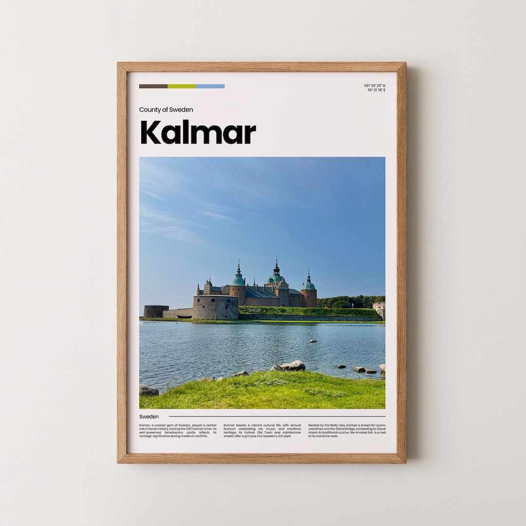 Kalmar Poster, Kalmar Print, Kalmar Photo, Kalmar Art, Sweden Poster ...