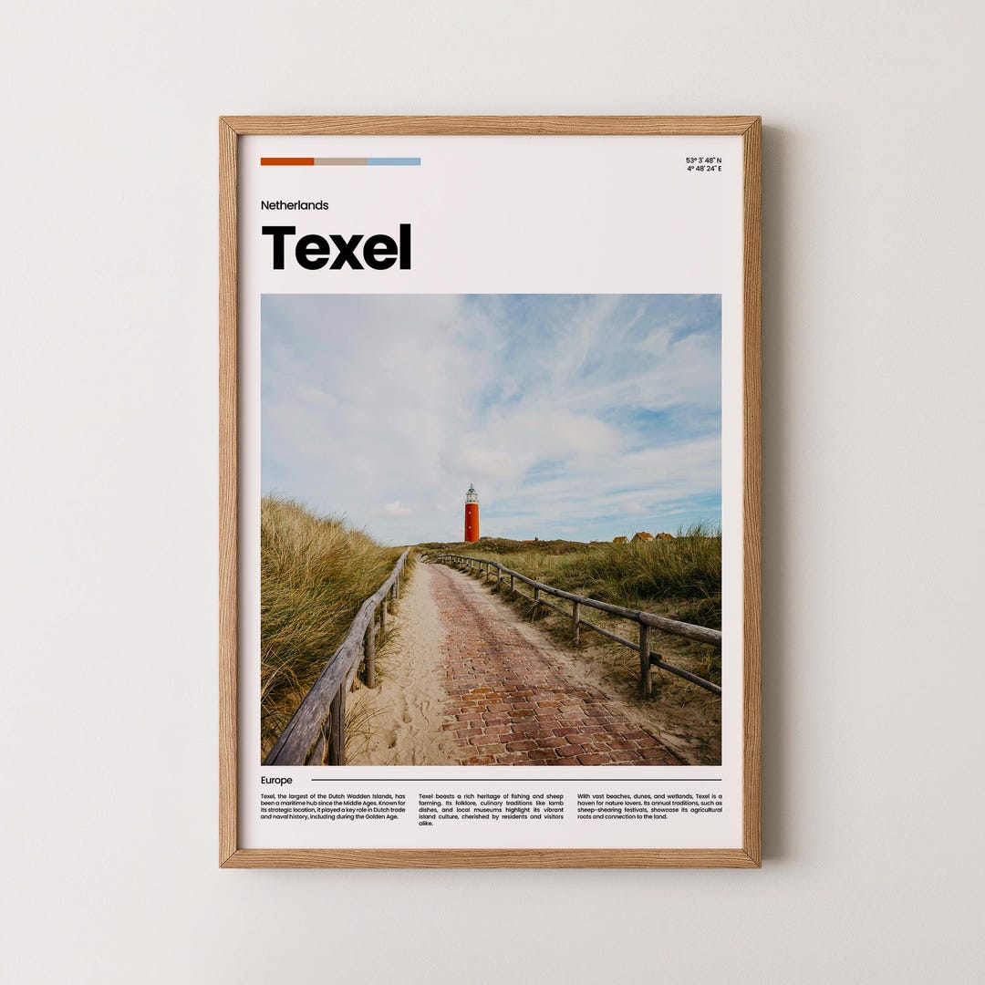 Texel Poster, Texel Print, Texel Photo, Texel Art, Netherlands Poster, Netherlands Print, Travel ...